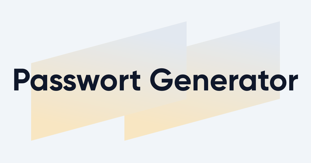 Passwort Generator: Sicheres Passwort erstellen | EXPERTE.de