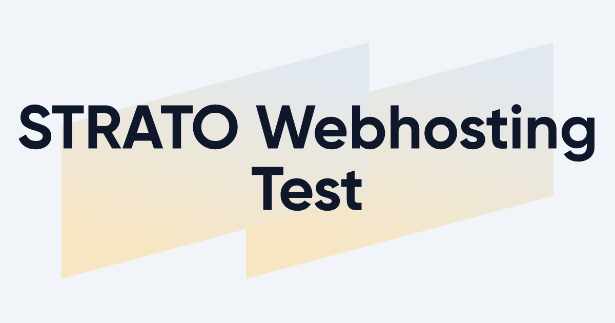 STRATO Webhosting Test: Wie schnell ist der Anbieter? | EXPERTE.de