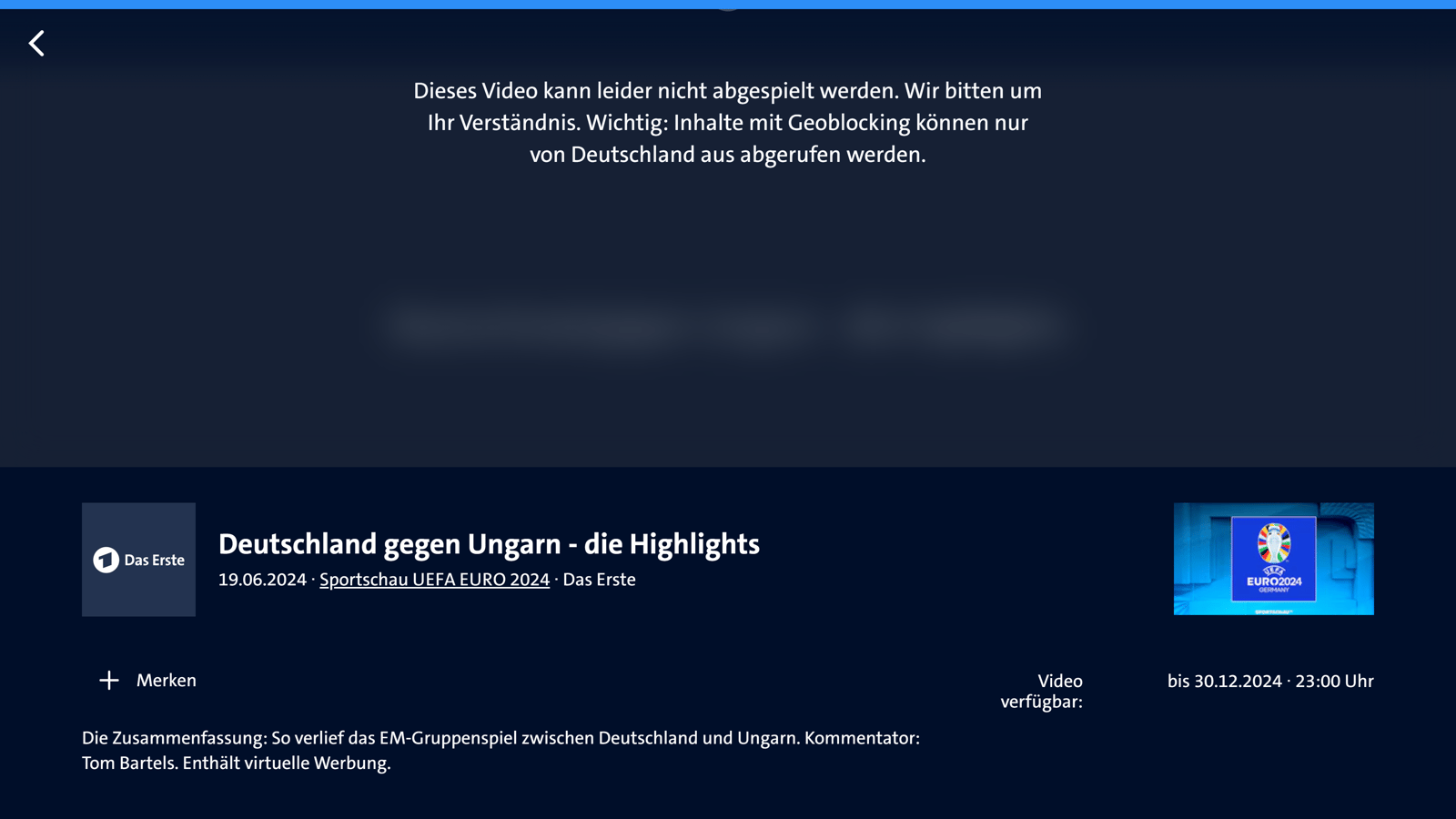 ARD im Ausland empfangen: Aus rechtlichen Gründen nicht verfügbar? | EXPERTE.de