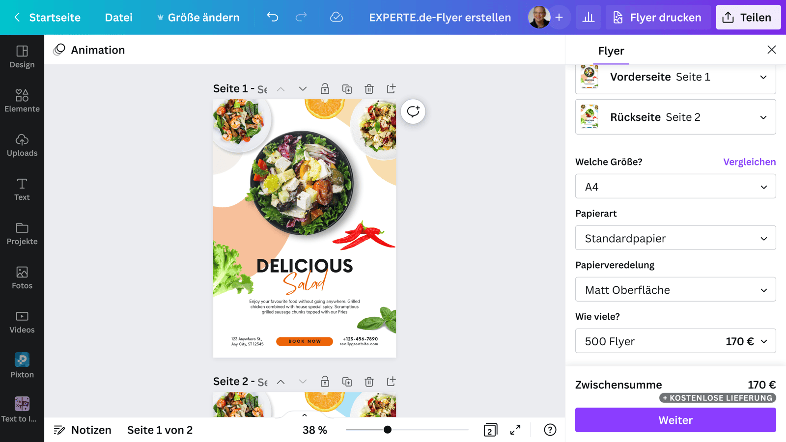 Flyer (kostenlos) erstellen: In 7 Schritte zum eigenen Flyer | EXPERTE.de