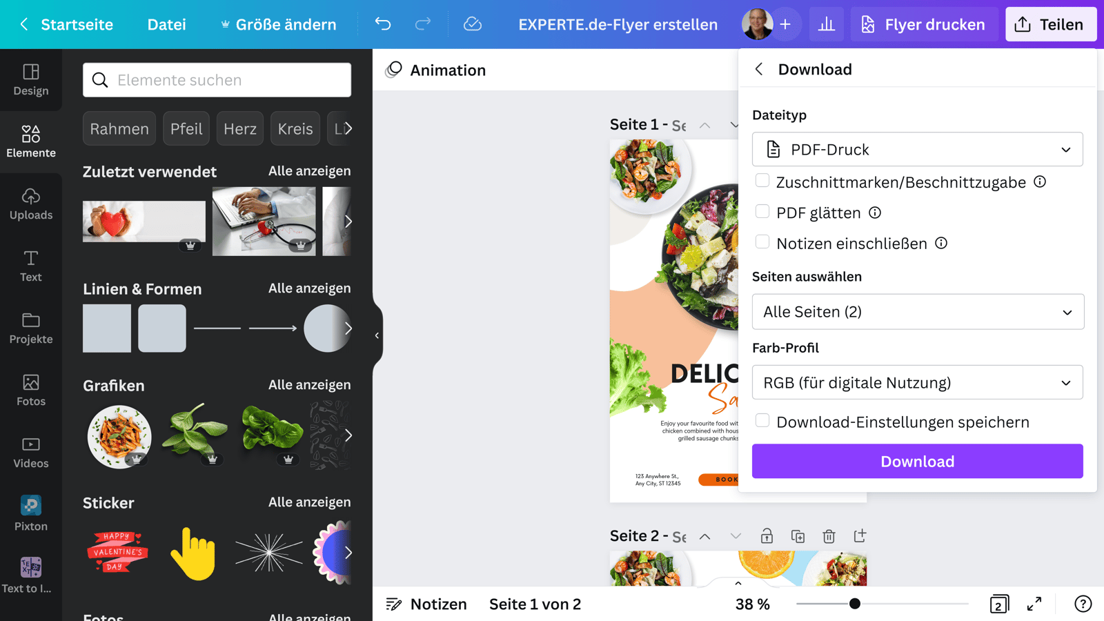 Flyer (kostenlos) erstellen: In 7 Schritte zum eigenen Flyer | EXPERTE.de