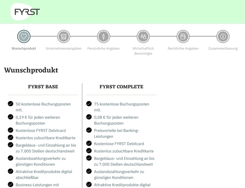 FYRST Geschäftskonto Test: Ein guter Mix aus Filialbank und Fintech ...
