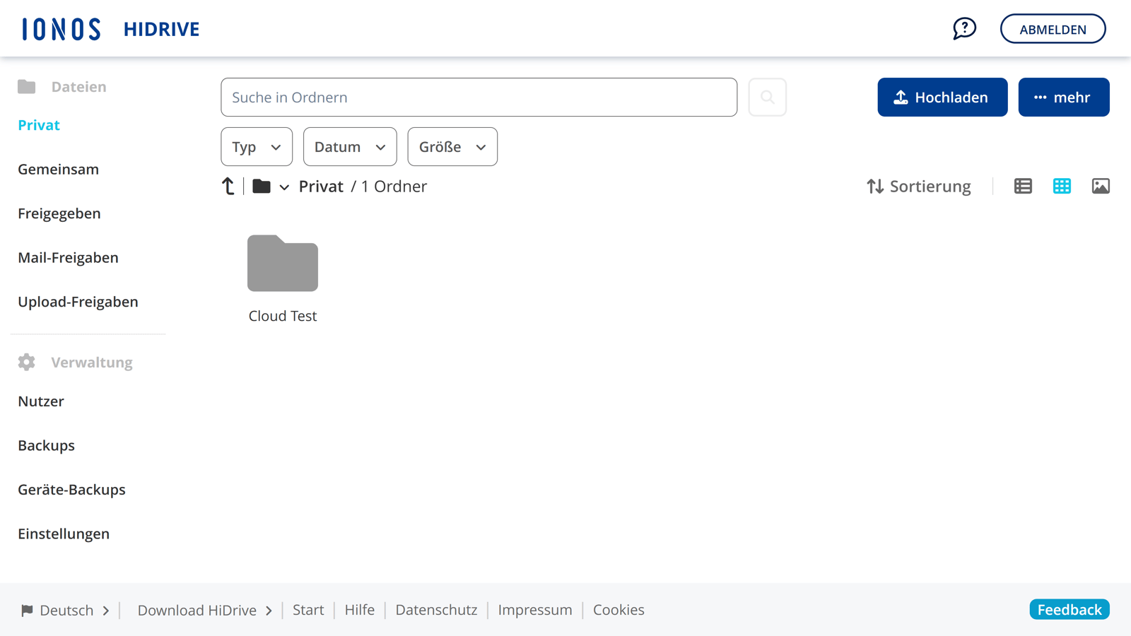 IONOS HiDrive Test 2025: Eine sichere Alternative zu US-Cloud-Speichern ...