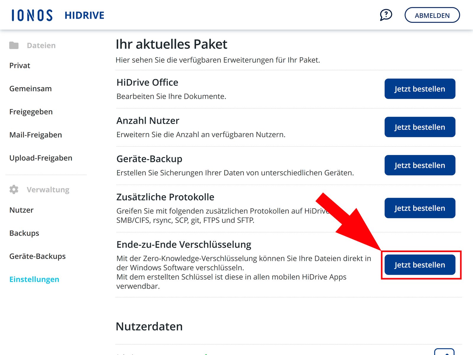 IONOS HiDrive Test 2025: Eine sichere Alternative zu US-Cloud-Speichern ...