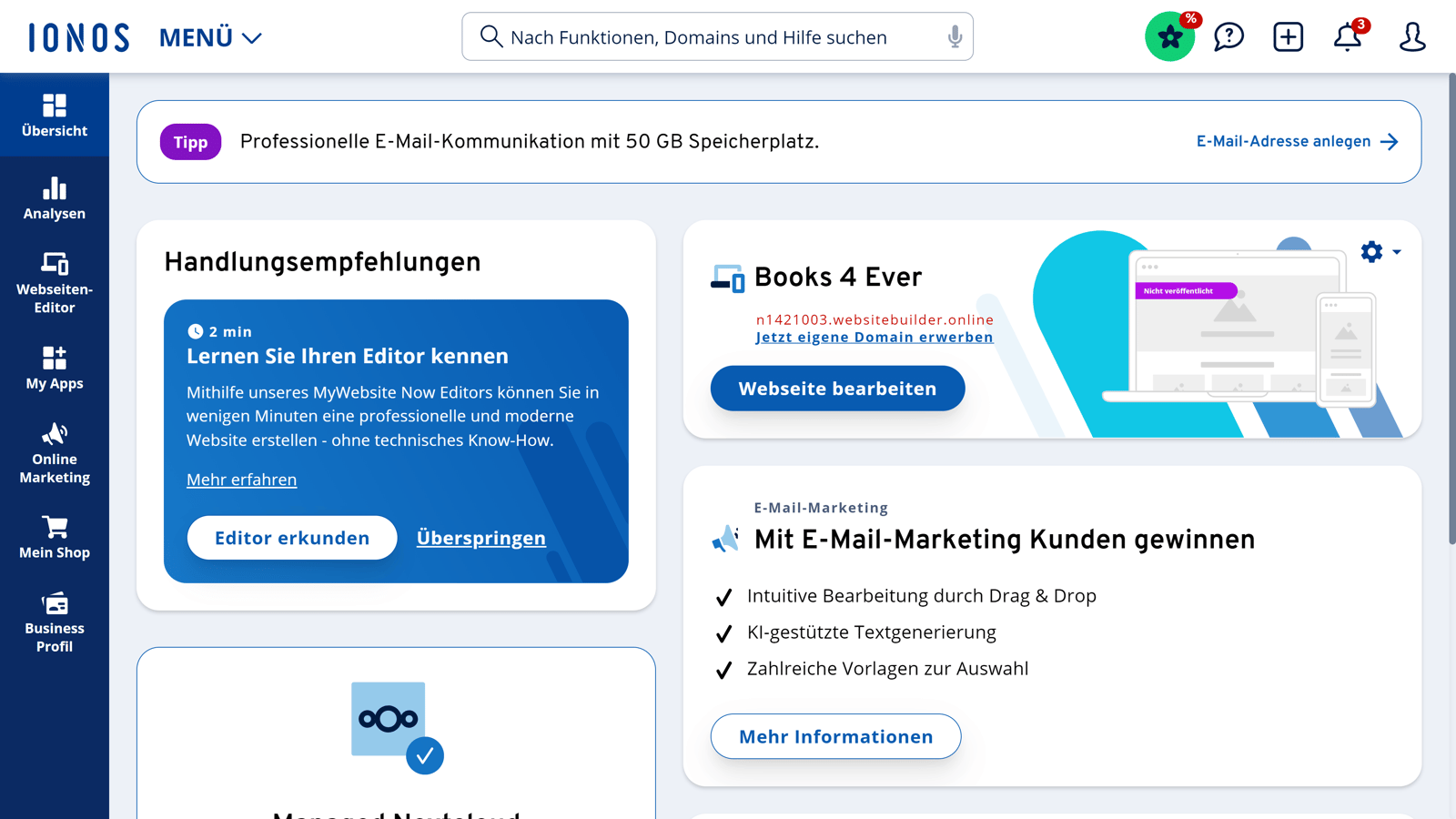 IONOS Website erstellen: Schritt-für-Schritt-Tutorial (für Einsteiger ...