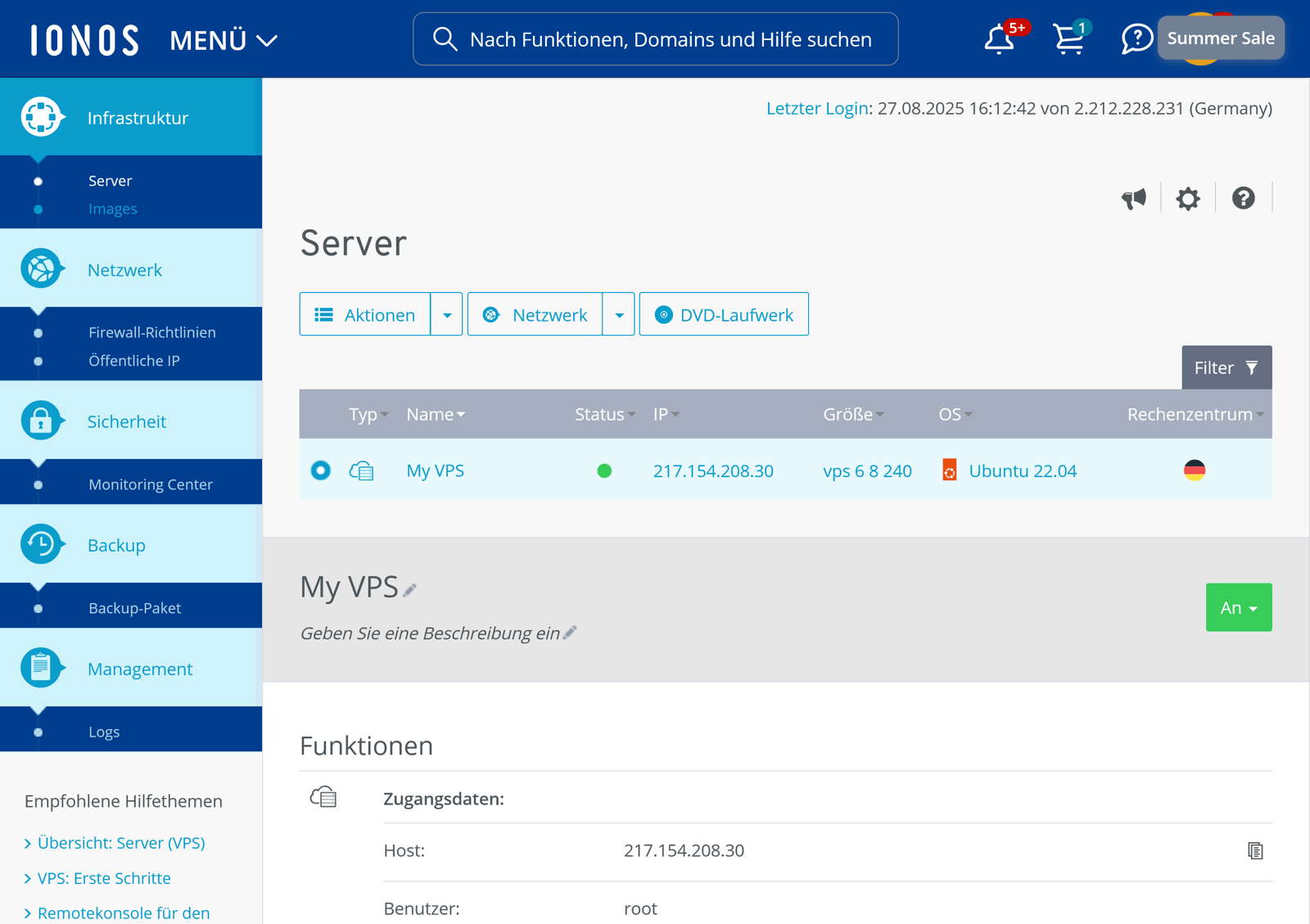 IONOS VPS Test 2025: Wie ist die Performance der vServer? | EXPERTE.de