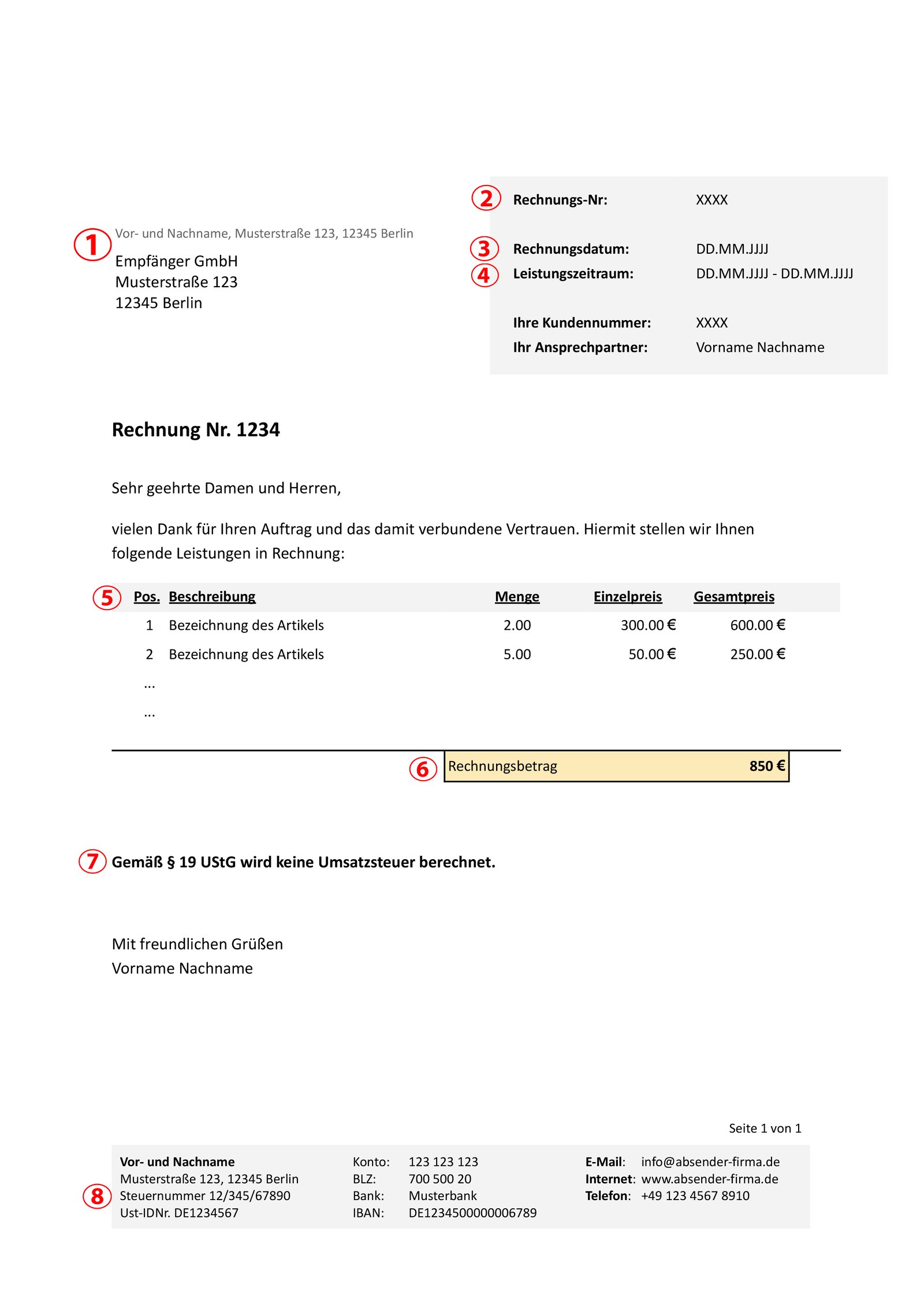 Hm Rechnung