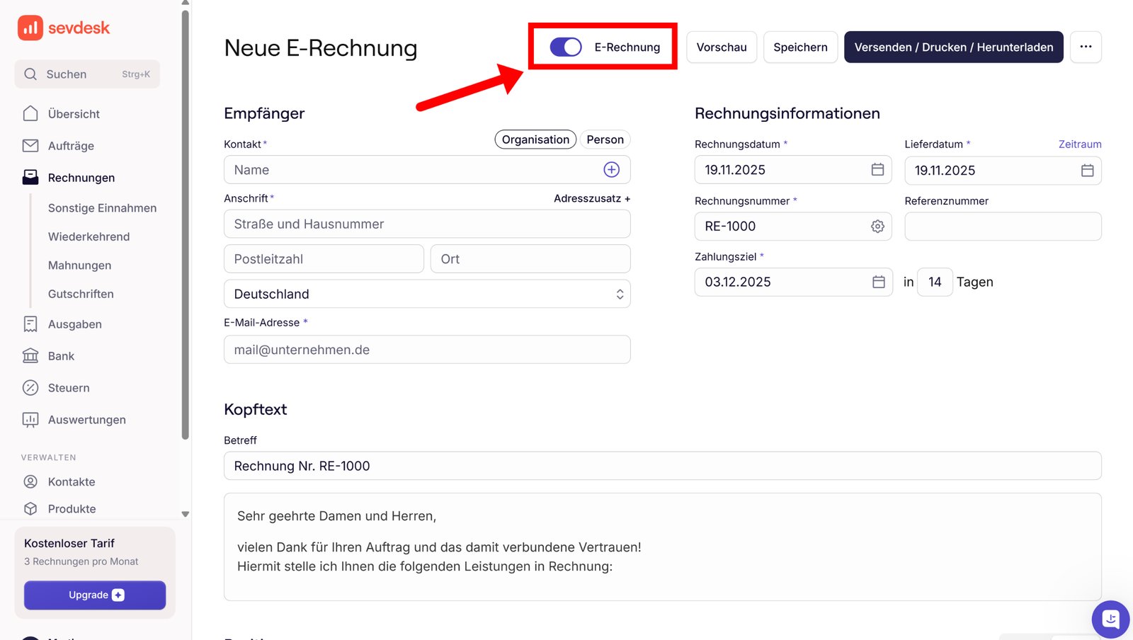 Rechnung Software Kostenlos