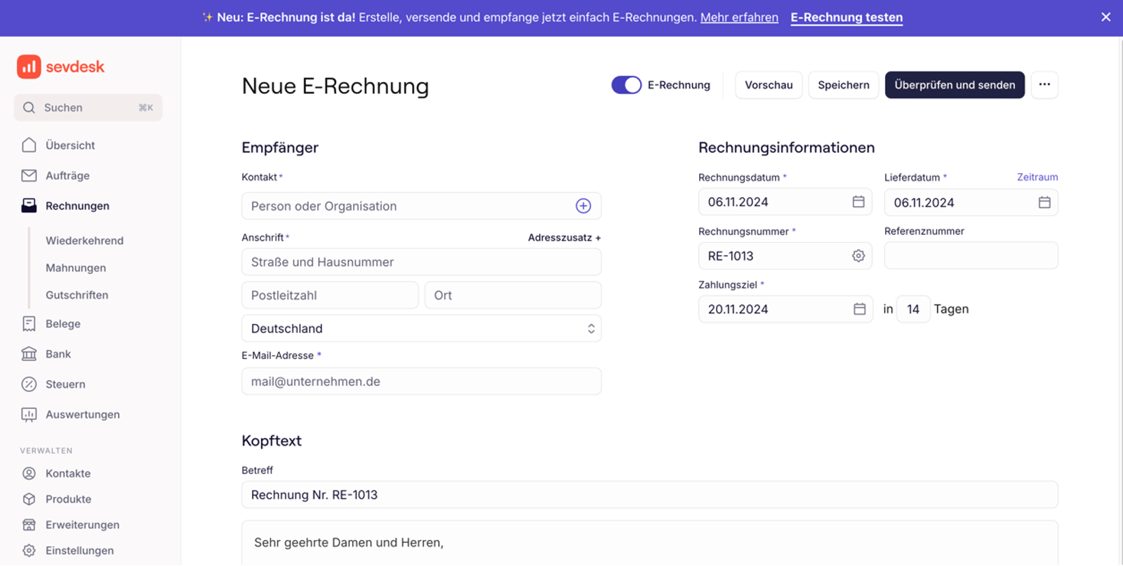 Rechnung schreiben: Wie erstellt man eine korrekte Rechnung? | EXPERTE.de