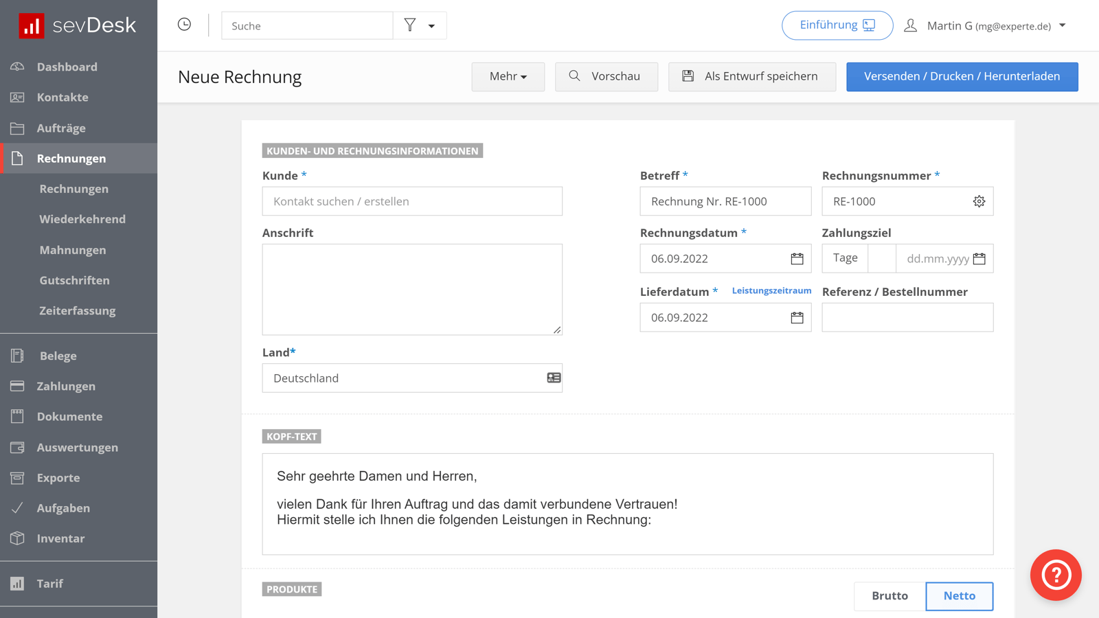 Kostenlose Rechnungsprogramme: Einfach gratis Rechnungen schreiben | EXPERTE.de