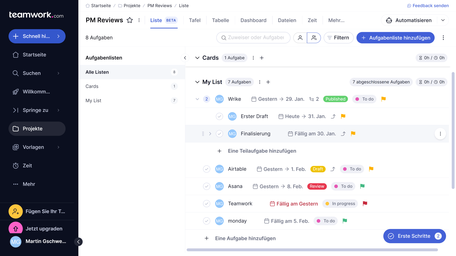 Teamwork Test: Das beste Projektmanagement-Tool für Kundenarbeit ...
